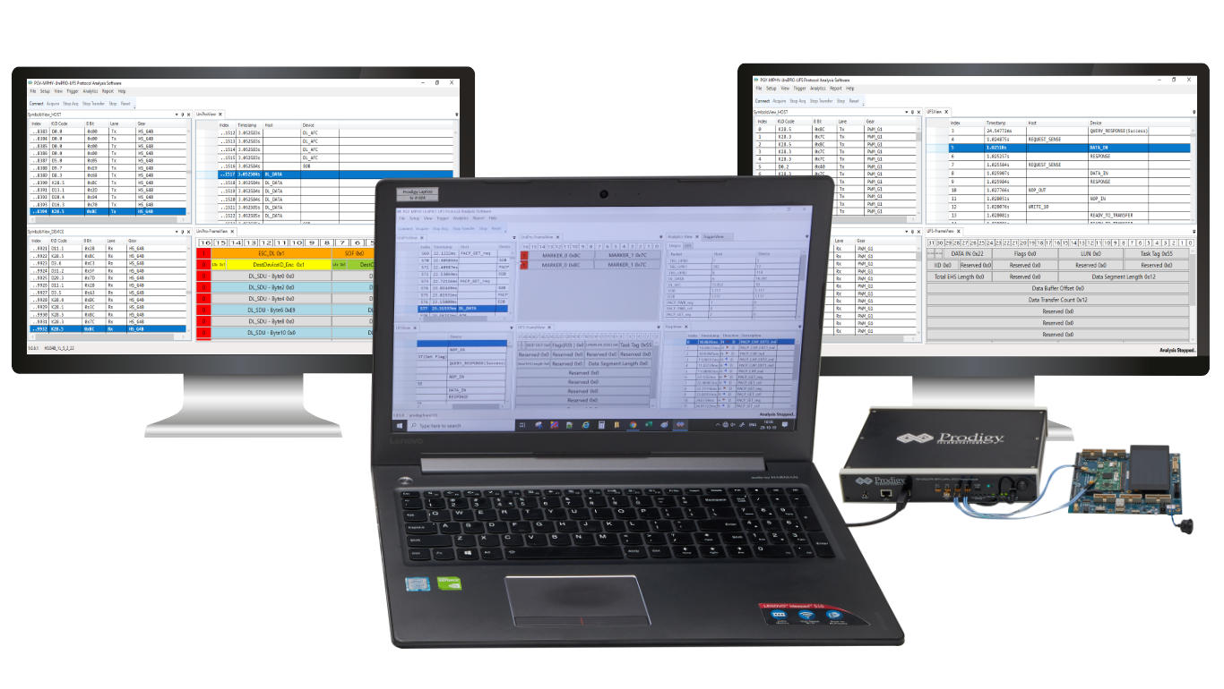 UFS Protocol Analyzer and Exerciser | Prodigy Technovations