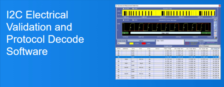 I2C Protocol Analyzer Comprehensive Analysis Solutions by Prodigy Technovations